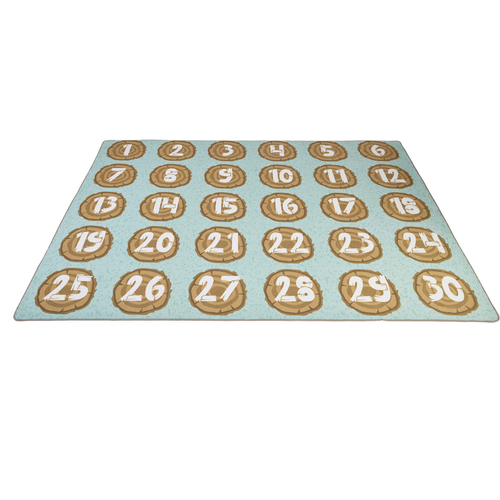 Number Logs Learning Carpet W2570 x D3600mm | Educational Equipment ...