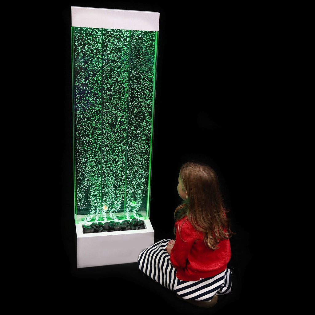 Sensory Interactive LED Floor Standing Bubble Wall White Base 120 x 40cm | Educational Equipment ...