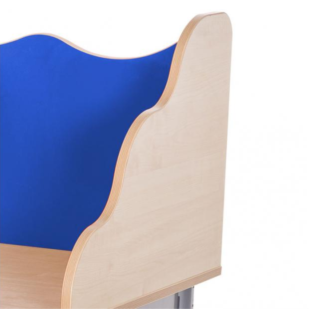KubbyClass Wave Double Study Carrel | Educational Equipment Supplies