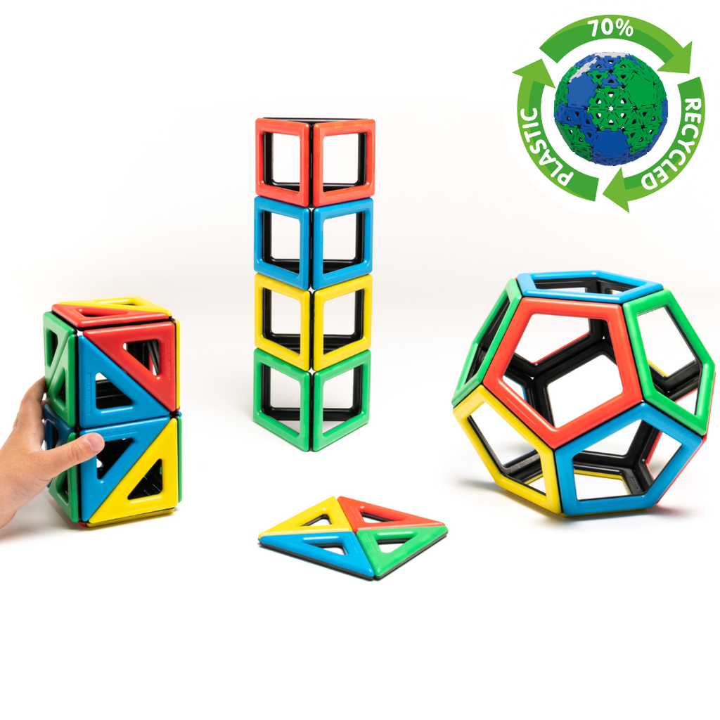 Magnetic Polydron Extra Shapes Set - 48 Pieces | Educational Equipment Supplies