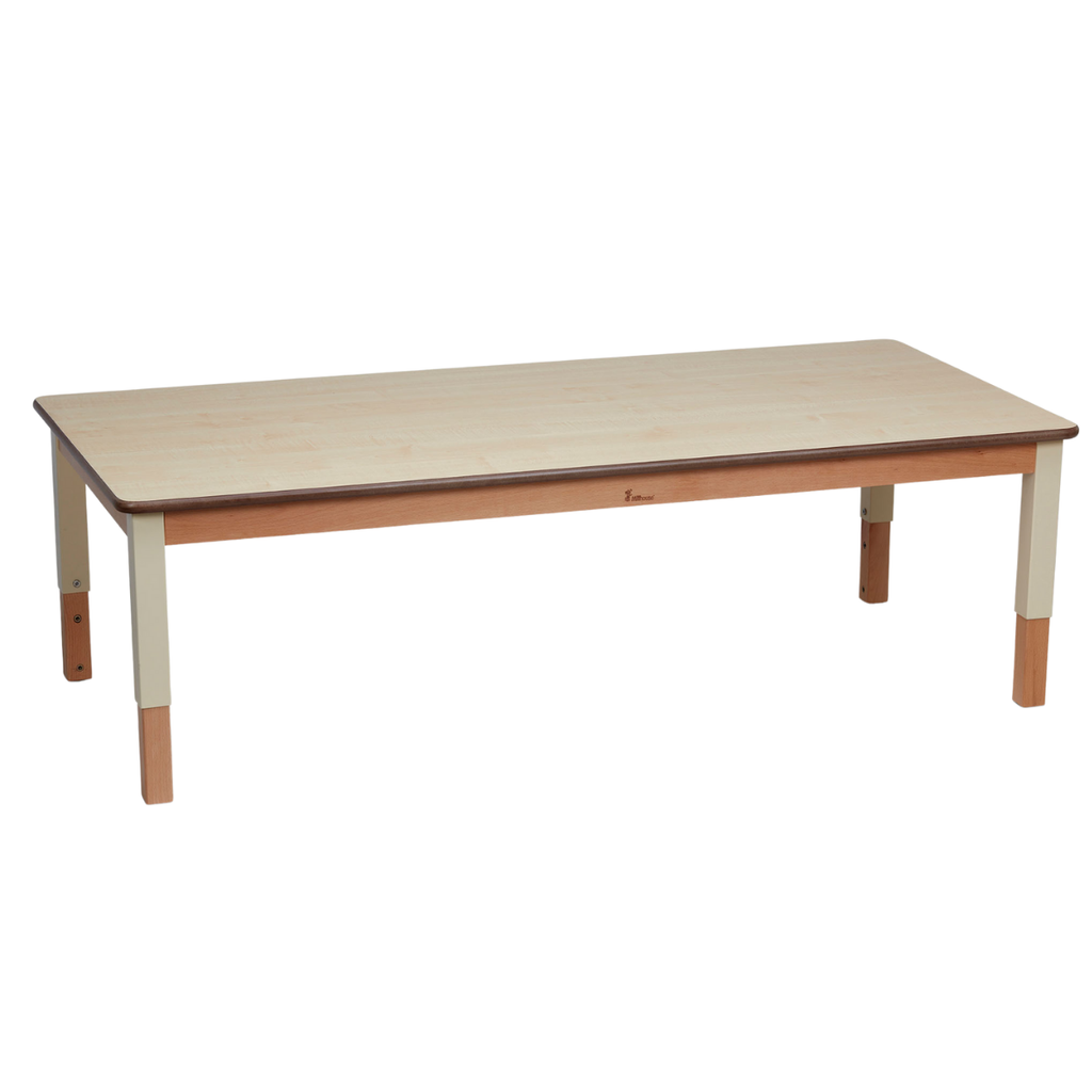 Millhouse Height Adjustable Wooden Table - Large Rectangular | Educational Equipment Supplies
