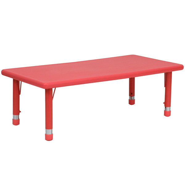 Rectangular Plastic Table Height Adjustable