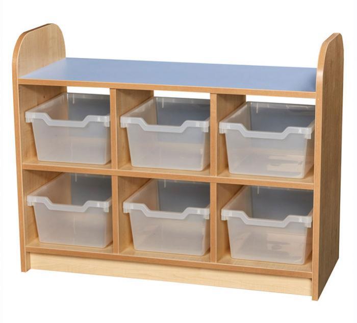 KubbyClass 2 Tier Cube Unit - Open Back | Educational Equipment Supplies