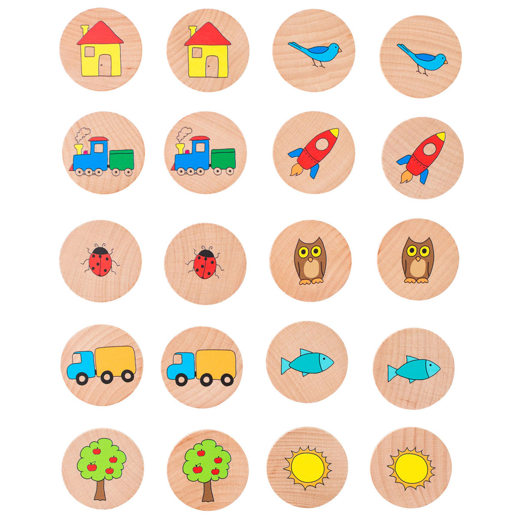 Wooden Matching Pairs Educational Equipment Supplies