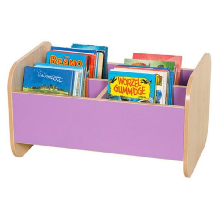 Kubbyclass Library Double Low Book Browser - Lilac | Educational Equipment Supplies