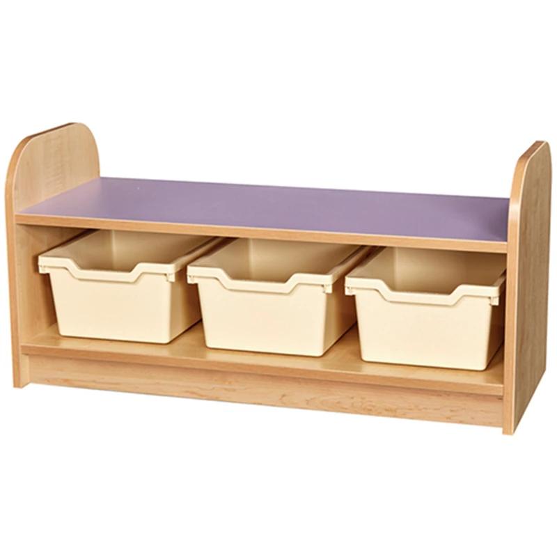 KubbyClass Low Level Bench Unit - Open Back + Trays | Educational Equipment Supplies
