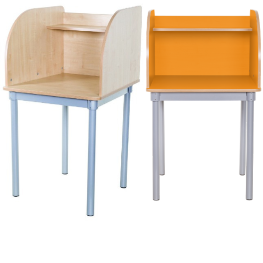 KubbyClass Curved Single Study Carrel | Educational Equipment Supplies
