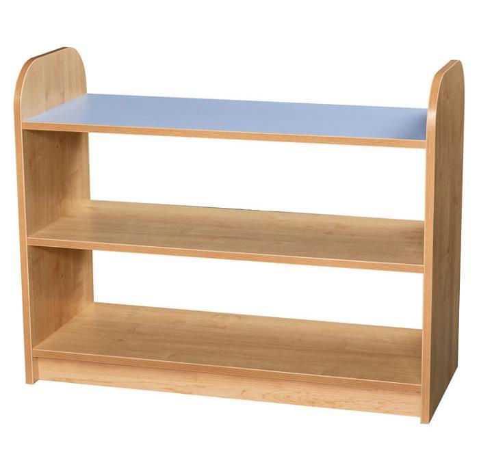 KubbyClass 2 Tier Shelf Unit - Open Back | Educational Equipment Supplies