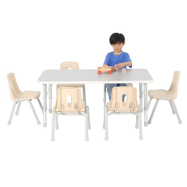 Thrifty Rectangular 1200 x 600mm Table – Height Adjustable - 6 Seater | Educational Equipment ...