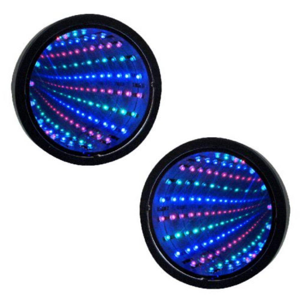 2 x Infinity Mirrors 15cm Sensory Light Up LED Tunnel | Educational ...