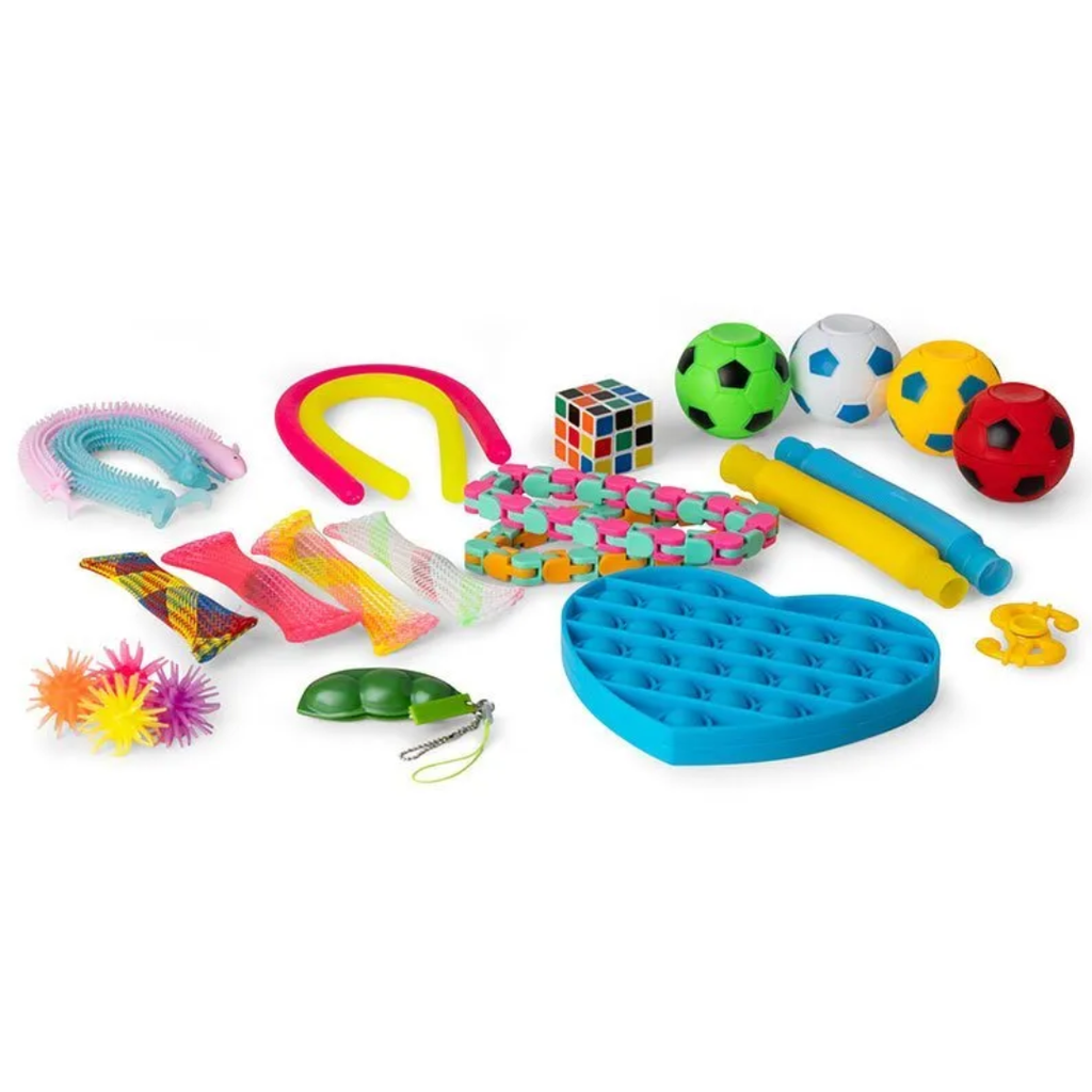 24 Piece Fidget Box Toy Set | www.ee-supplies.co.uk– Educational ...