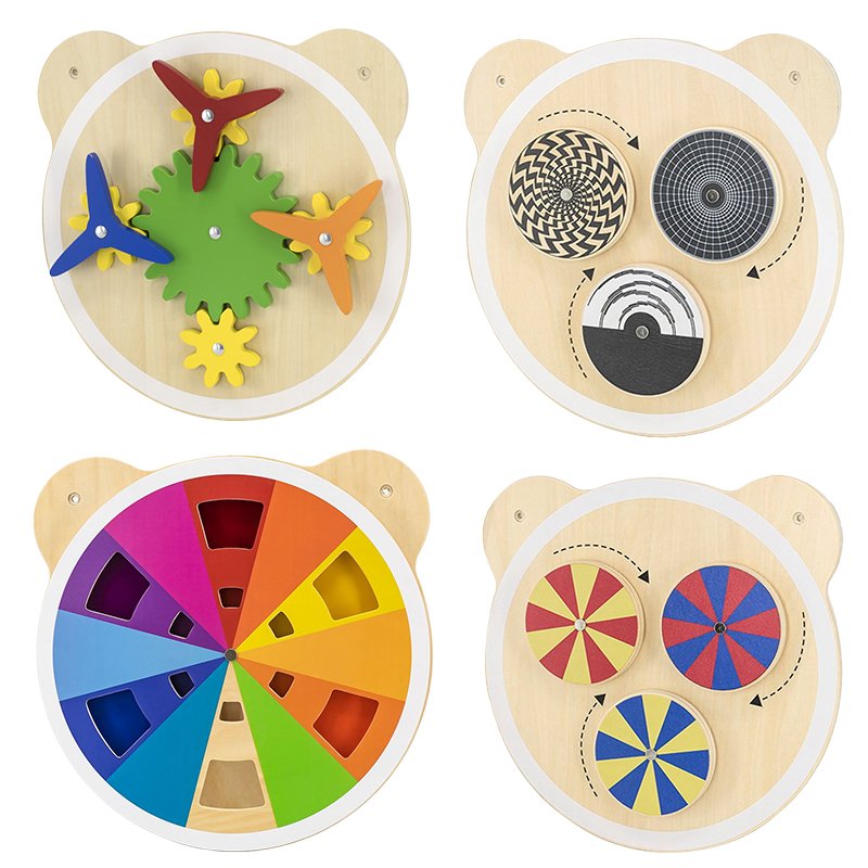 AcWooden Wall Panel Activity Set x 4 | Wall Play | www.ee-supplies.co ...