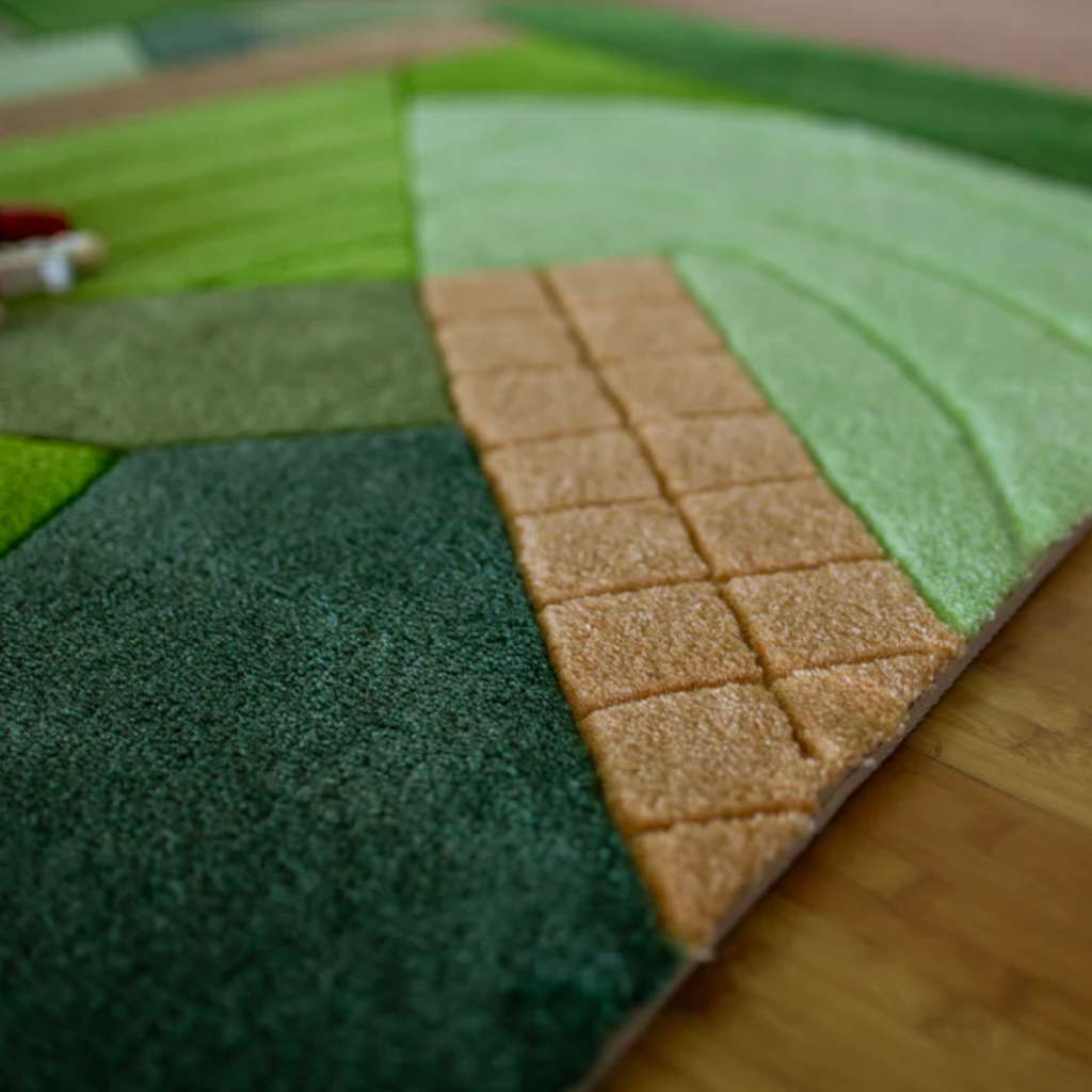 Aerial Landscape Super Deluxe Carved Carpet W1600 x D1600mm ...