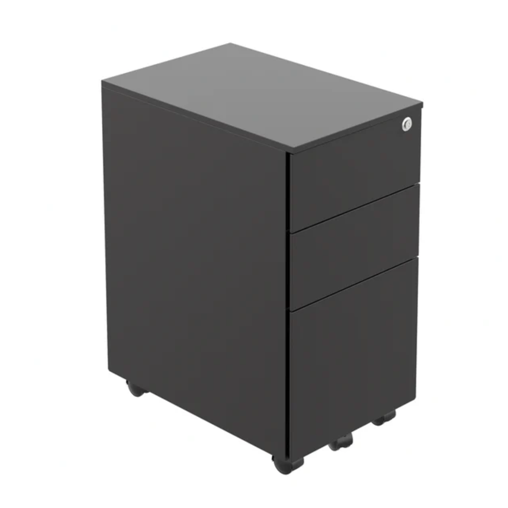 Pedestal Slimline 3 Drawer Steel | Educational Equipment Supplies