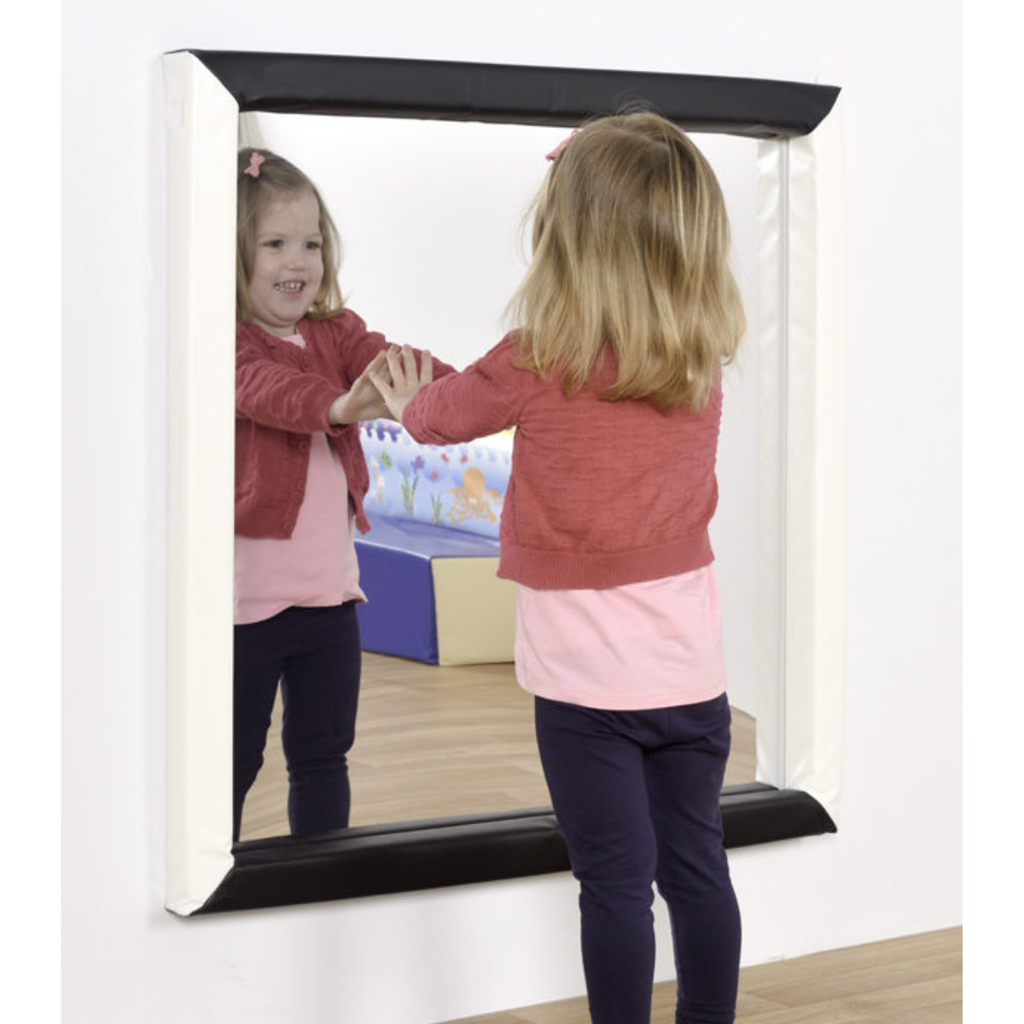 Large Square Safety Mirror With Padded Frame 840 x 840mm | Educational ...