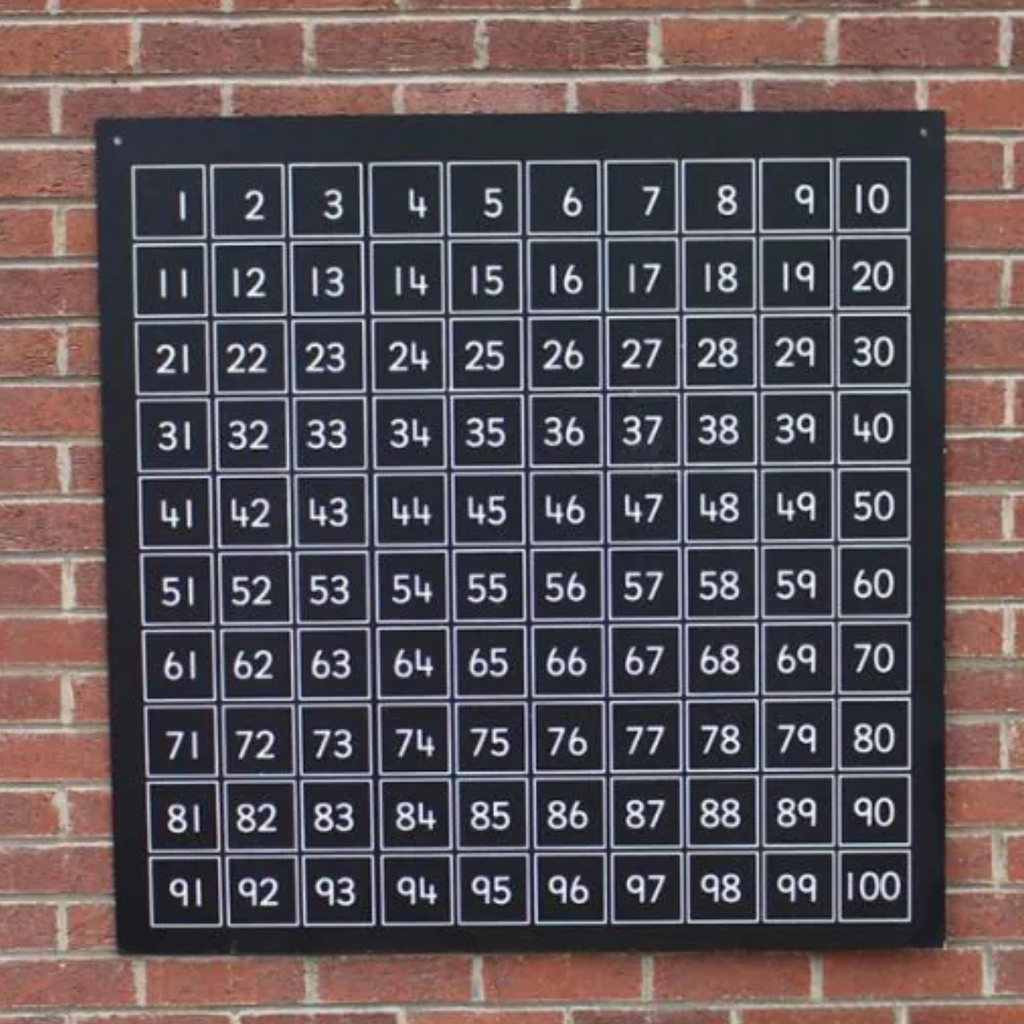 Blackboard Hundred Square | Great Outdoors Chalkboards | www.ee ...