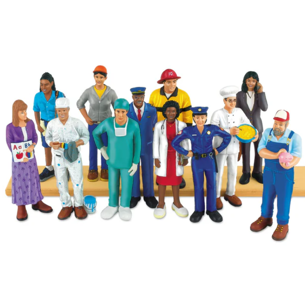 Block Play Community People - Set of 12 | Educational Equipment Supplies