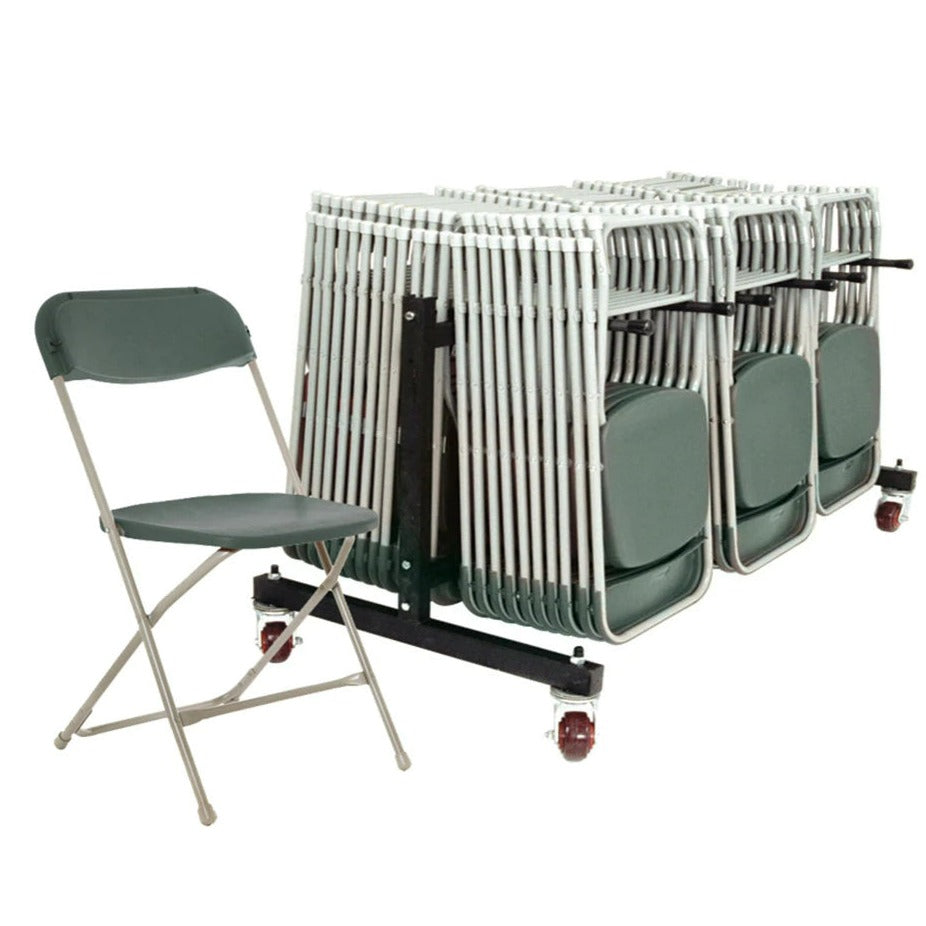 66 x Classic Straight Back Folding Chair + Trolley Bundle | Educational ...