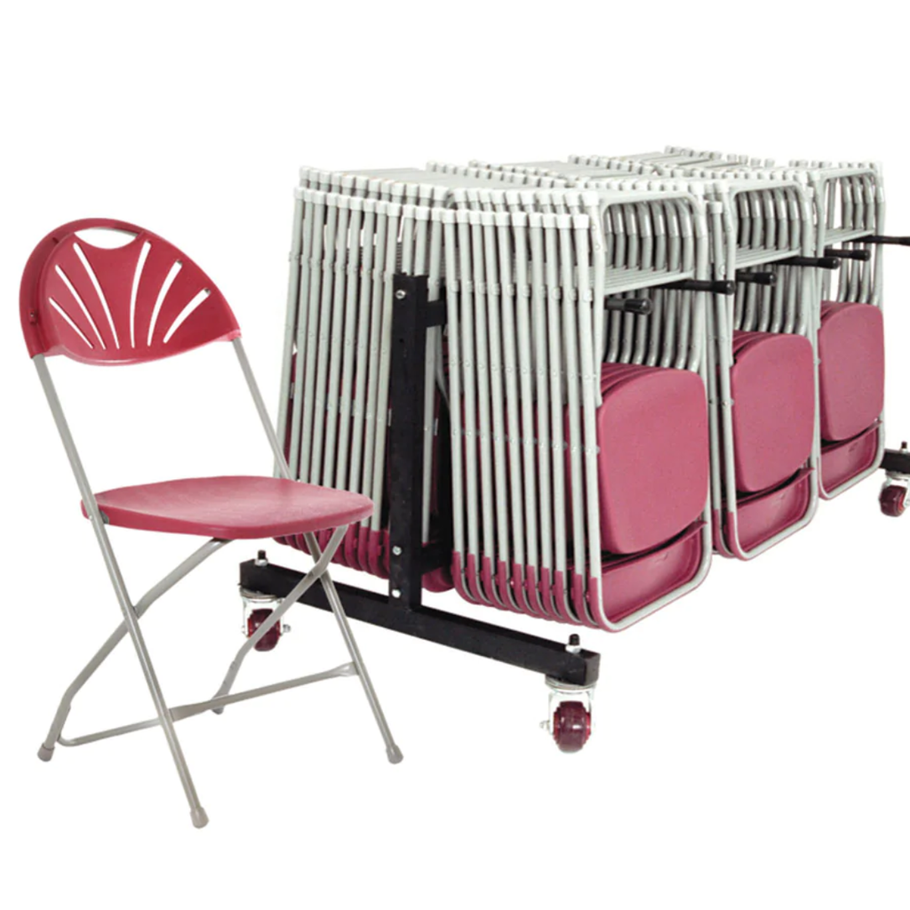 66 x Classic Fan Back Folding Chair + Trolley Bundle | Educational ...