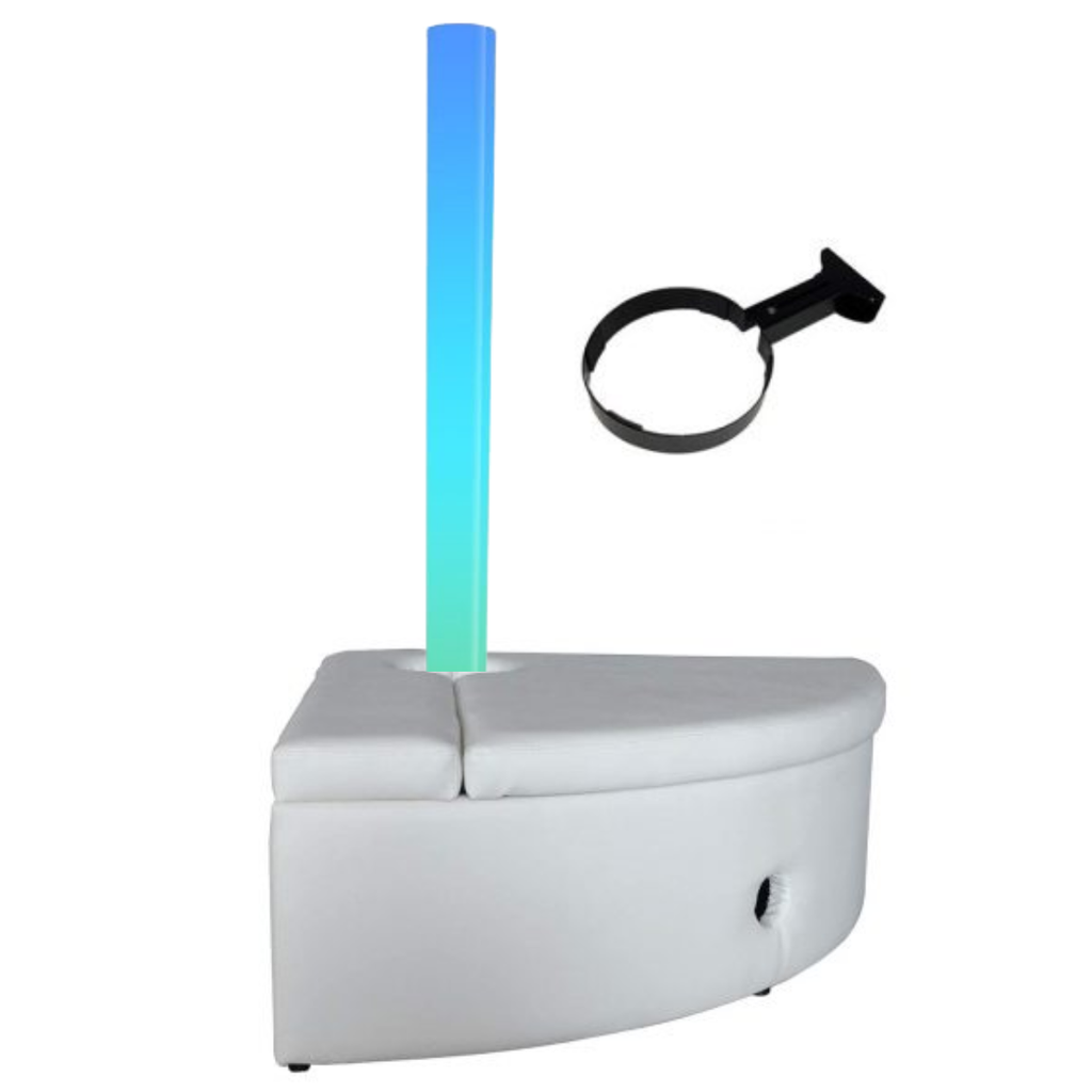 Sensory Waterless LED Light Tube 180cm & White Corner Padded Seat ...