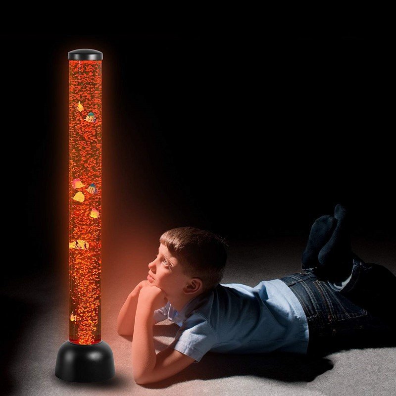 Sensory Bubble Tube Colour Changing Light + Fish – H100cm | Educational ...