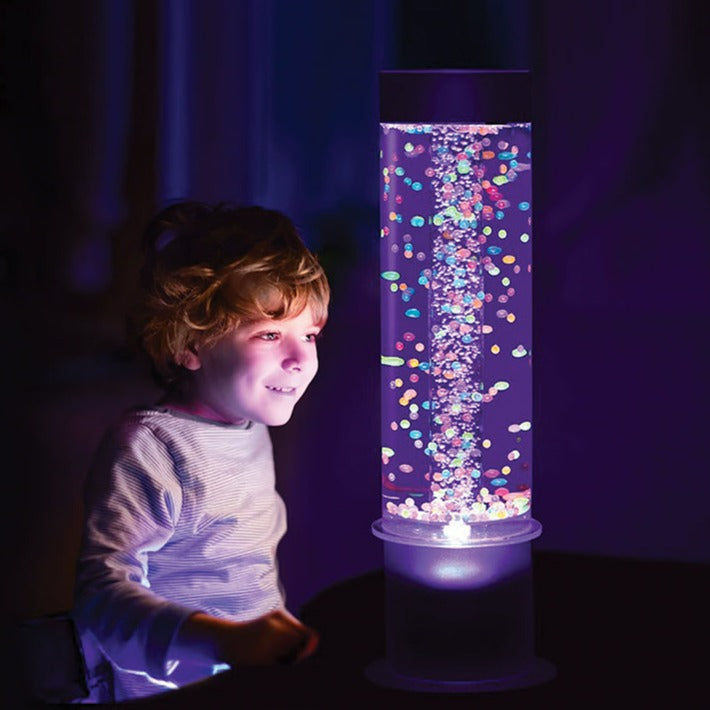 Sensory Bubble Tube Tank Tower + Colourful Balls H60cm | Educational ...