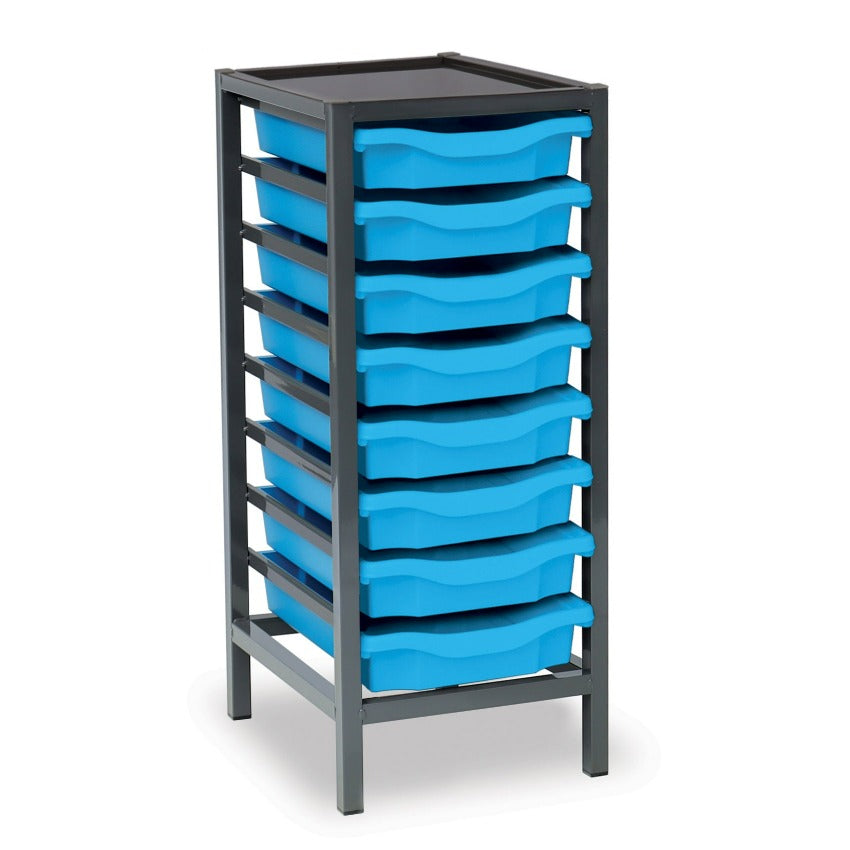 Static Science Metal Tray Storage Unit - 8 Tray Single Column ...