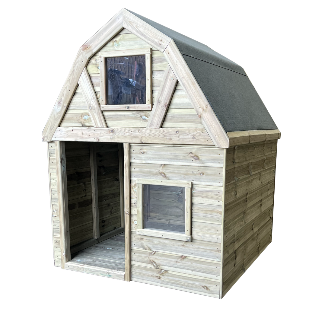 Children’s Outdoor Wooden Play Barn | Educational Equipment Supplies