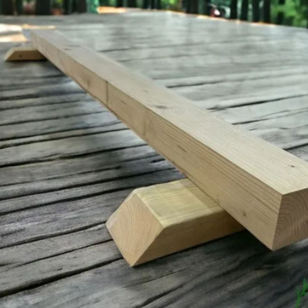 Children's Wooden Outdoor Balance Beam 1.8mtr | Educational Equipment ...