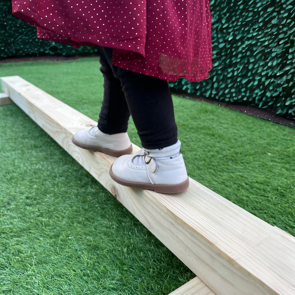 Children's Wooden Outdoor Balance Beam 1.8mtr | Educational Equipment ...