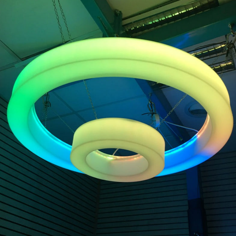 40 & 100cm Colour Changing Sensory Ceiling Rings Light & Remote ...