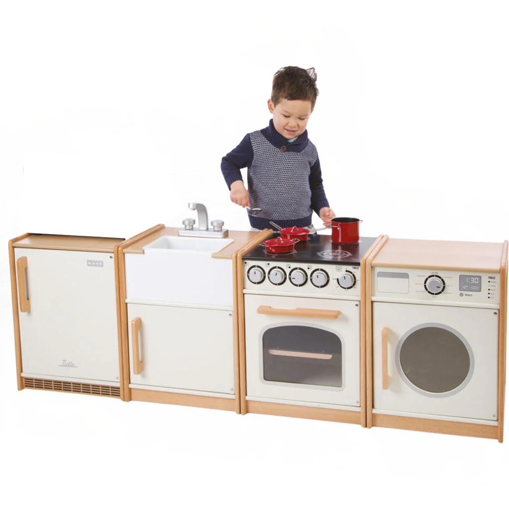Role-Play Nursery Wooden Country Role Play Kitchen - 4 Piece ...