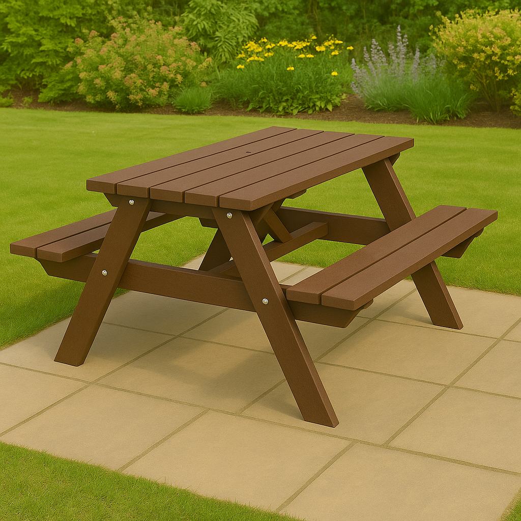 Composite A-Frame Picnic Table & Bench Set | Outdoor Seating | www.ee ...