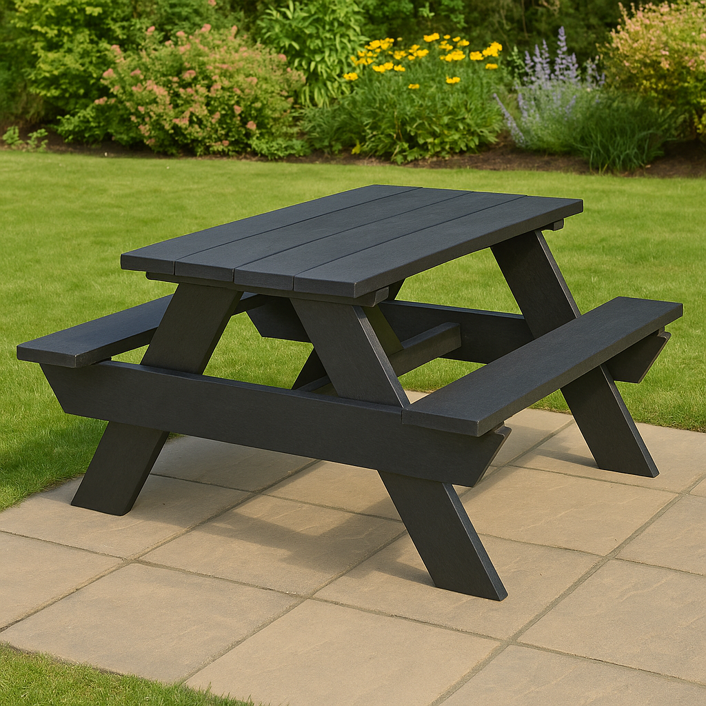 Composite Junior A-Frame Picnic Table Bench Set | Outdoor Seating | www ...