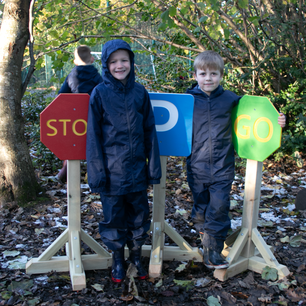 Early Years Road Safety Roleplay Signs x 3 | Educational Equipment Supplies