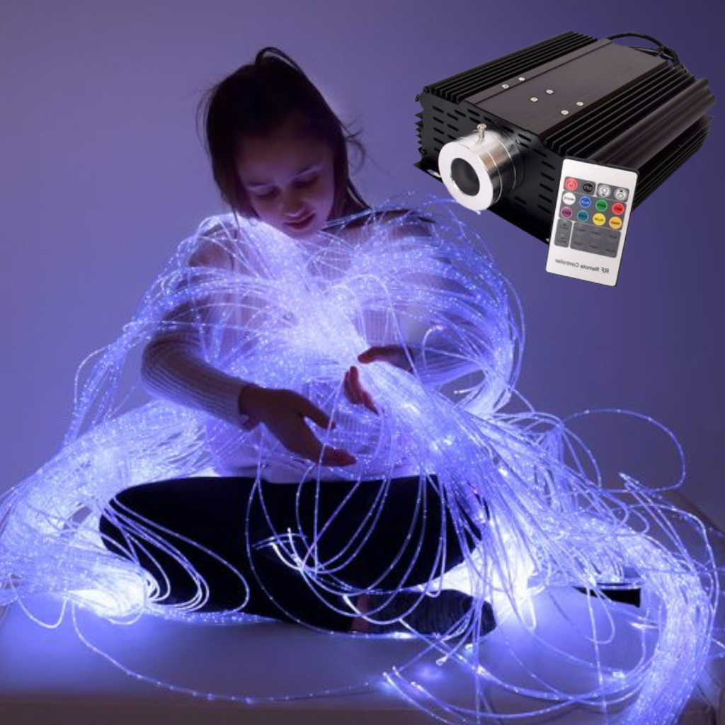 Fibre Optic Light Source 45W & 200 x 3mtr Optic Light Tails | Educational Equipment Supplies