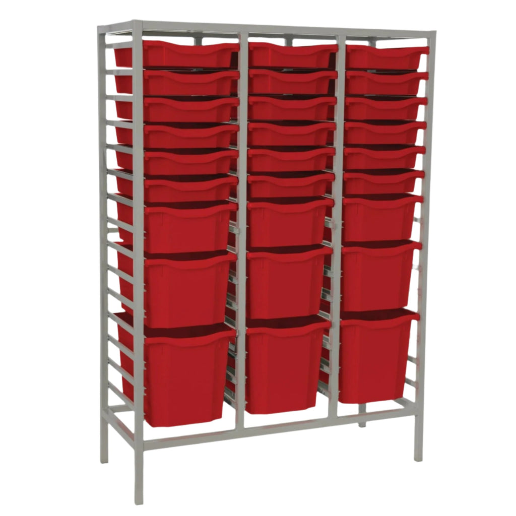 Static Science Metal Tray Storage Unit - 27 Combi Trays Triple Column ...