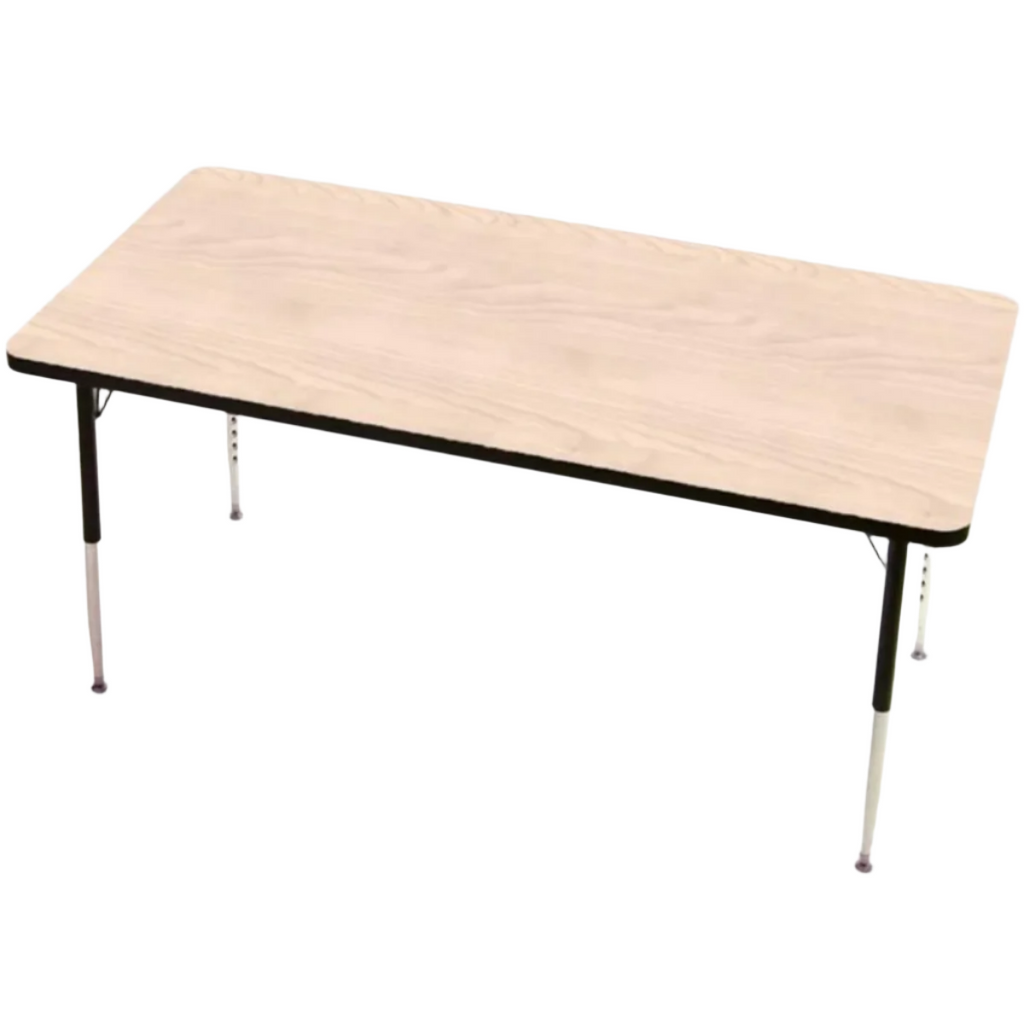 Tuf-Top™ Height Adjustable Rectangular Table - Maple | Educational ...