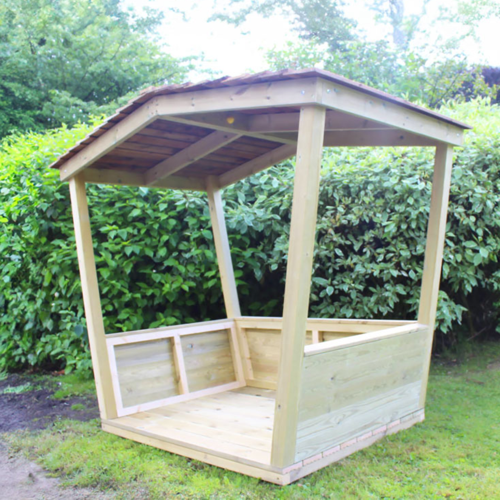 HandMade Wooden Play Hut Shelter | www.ee-supplies.co.uk– Educational ...