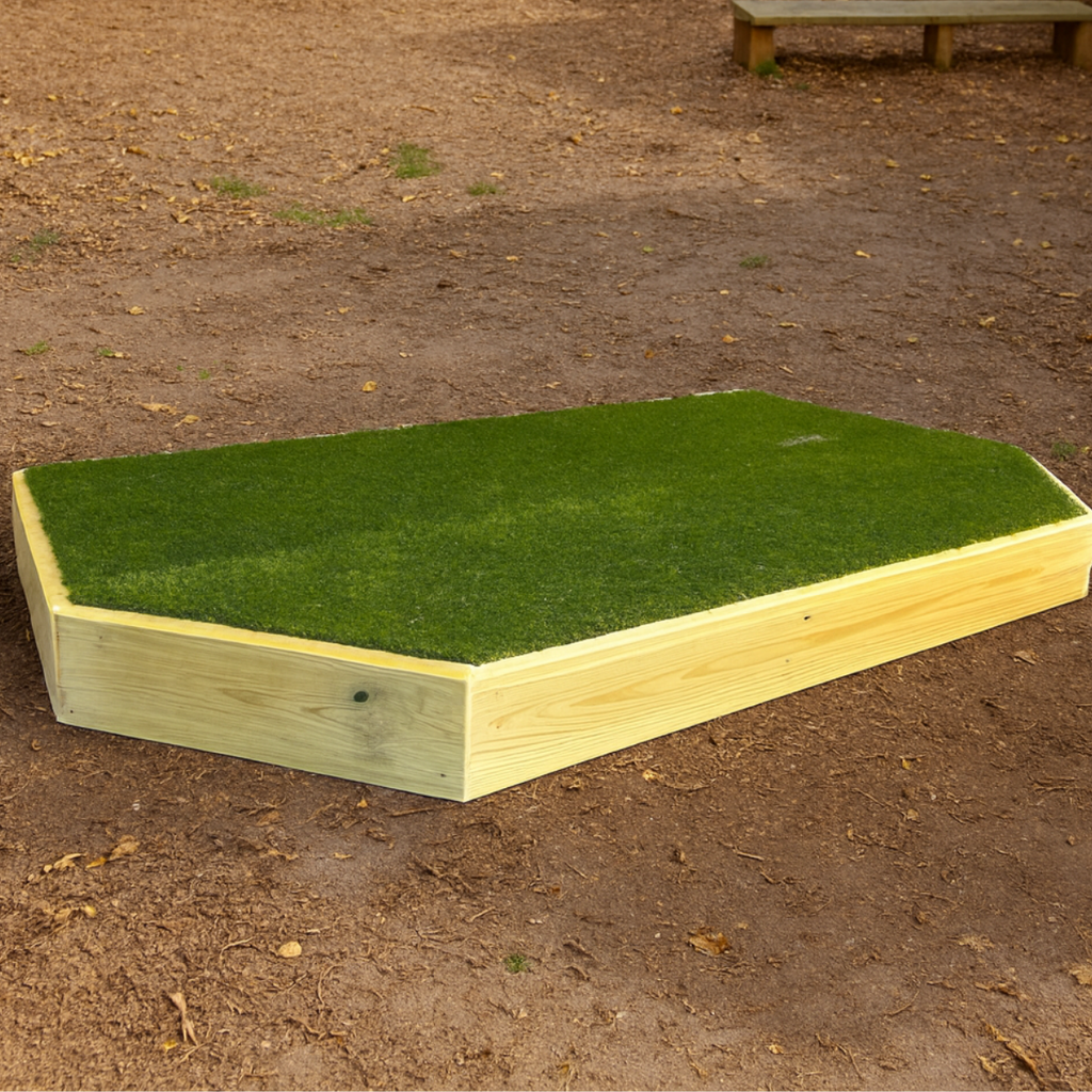 HandMade Wooden Grass Top Stage | Educational Equipment Supplies
