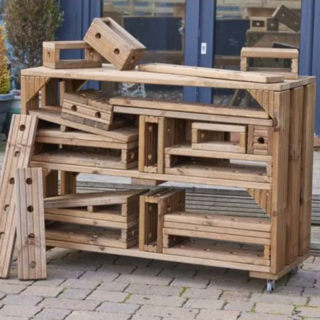 Imagineering Block Trolley With 25 Blocks | Educational Equipment Supplies