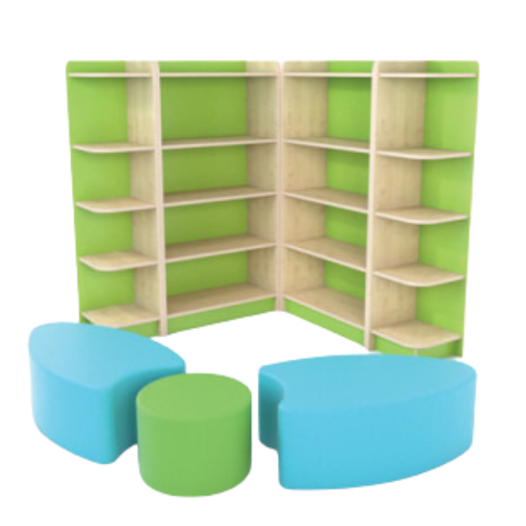 Kubbyclass Library Reading Corner B + Seats | Educational Equipment ...