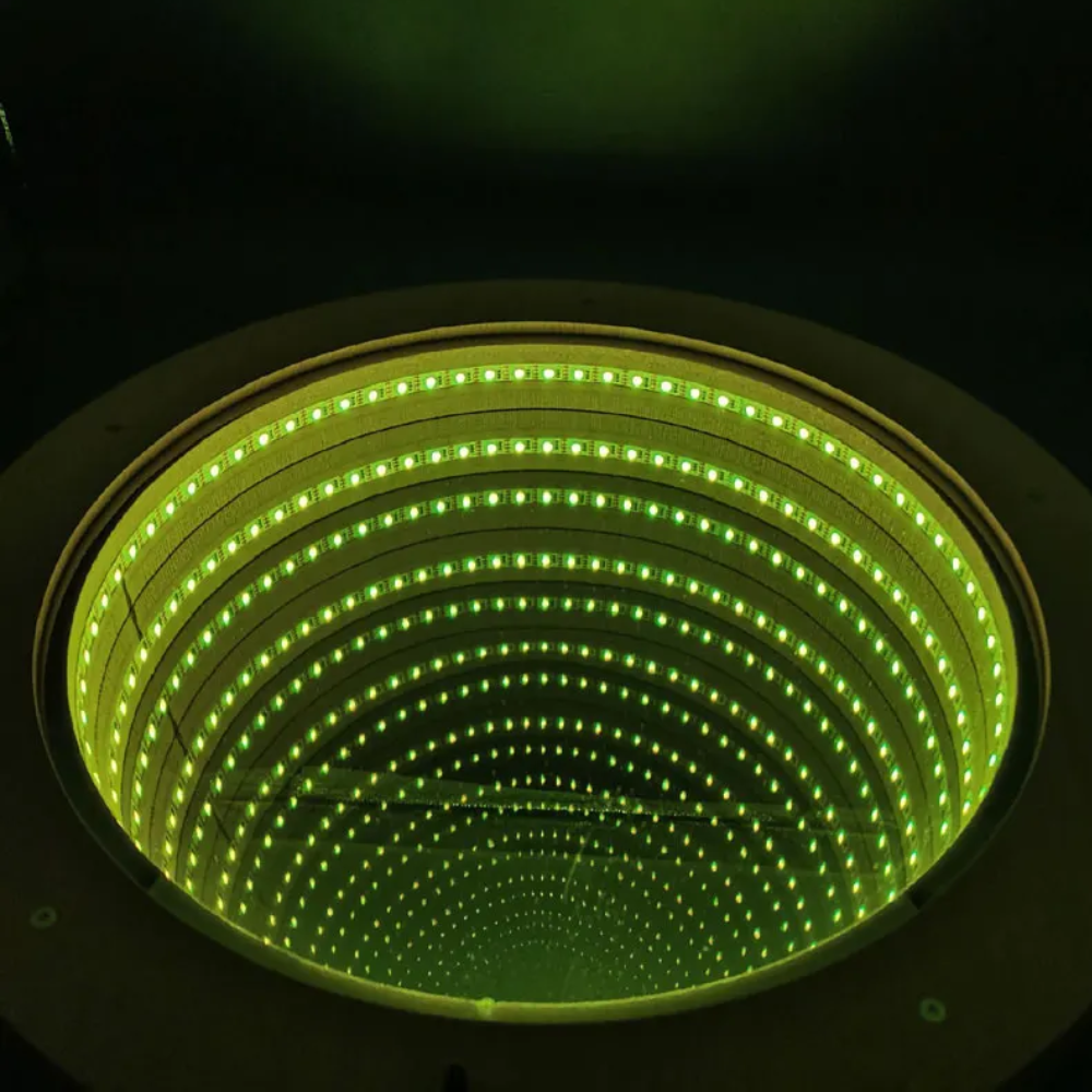 Large Led Infinity Light Mirror Remote 50cm Educational Equipment