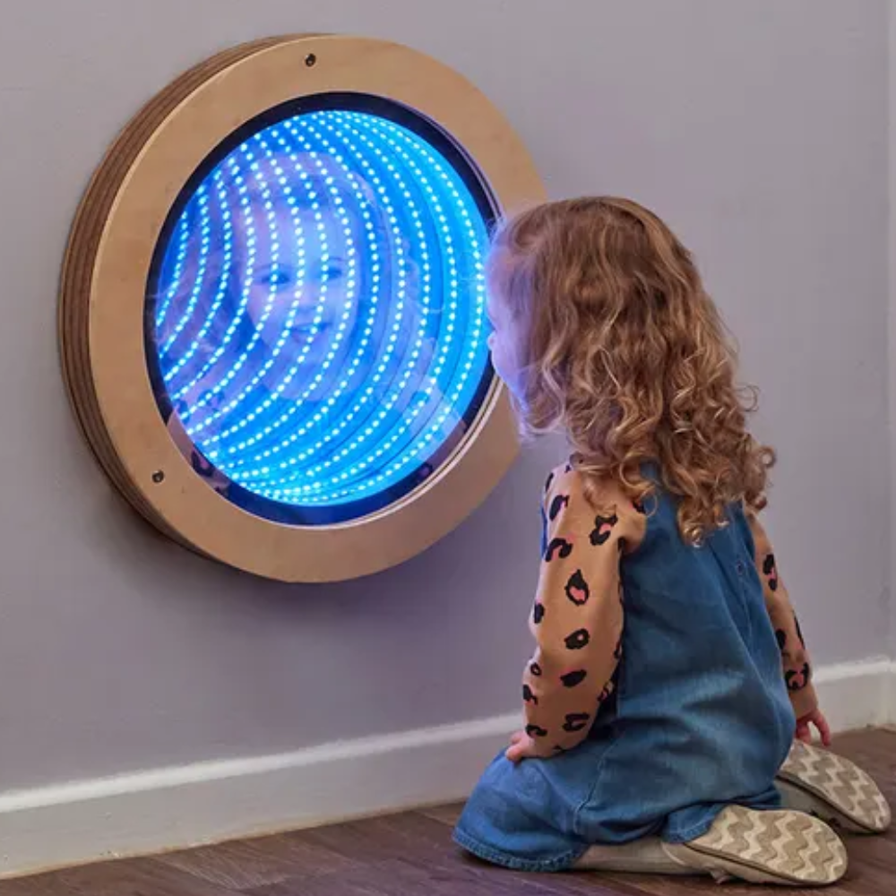 Large Led Infinity Light Mirror + Remote - 50cm | Educational Equipment ...