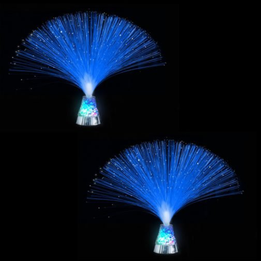 LED Mood Light Fibre Optic Light Glitter Filled - Pack x 2 ...
