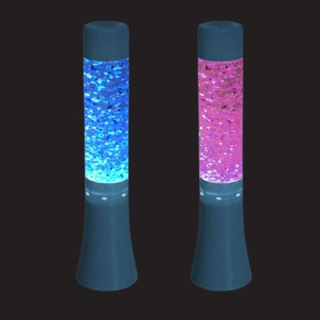 Light Up Glitter Lamp Colour Changing LED Mood Light – 33cm - 2 pcs ...