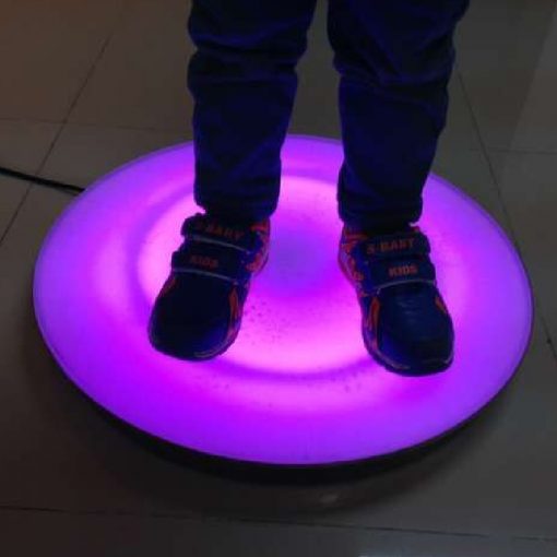 Light Up Round Sensory Floor Tile Interactive LED Touch Sensitive ...