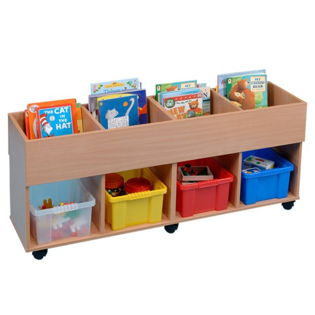 Long A4 Mobile Kinderbox with Storage | Educational Equipment Supplies