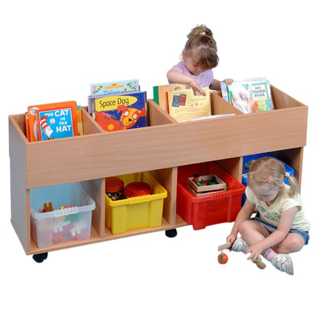Long A4 Mobile Kinderbox with Storage | Educational Equipment Supplies