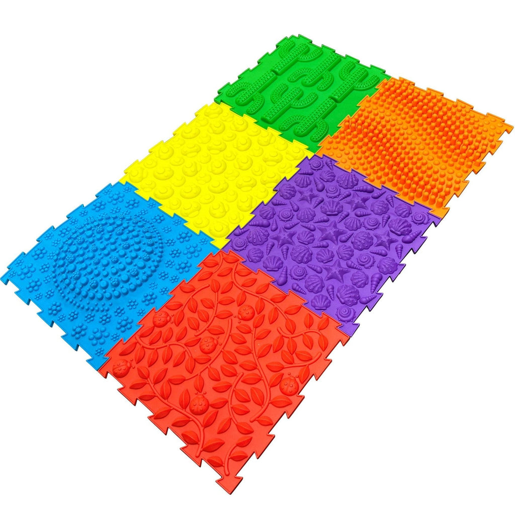 Massage Puzzle Floor Tiles Foot Massager Bright (6 Pack) | www.ee ...
